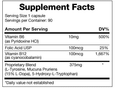 ReCalm XR | Mucuna Pruriens, 5-HTP, B6 & B12 Vitamins